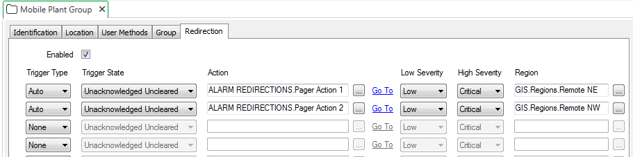 Alarm Redirection Guide - Only Redirect Alarms when they Occur in a Particular Region (Example ...